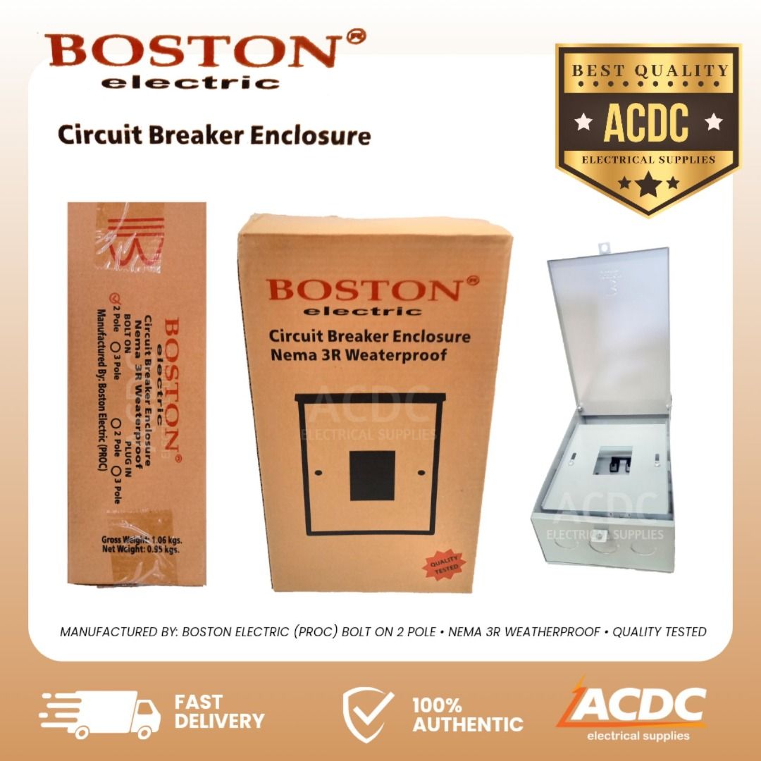 Circuit Breaker Enclosure 2 Pole Bolt-On Nema3R Weatherproof ...