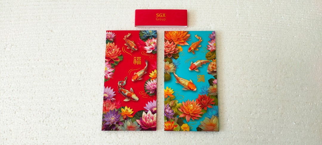 CNY Red Packet SGX Group 2024 Ang Pao Packet, Hobbies & Toys ...