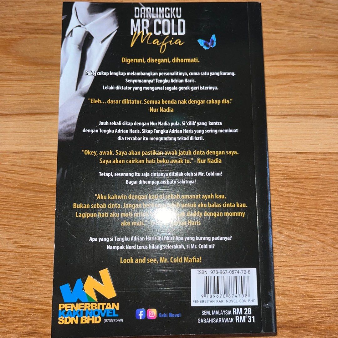 Darlingku Mr. Cold Mafia by Shadhia, Hobbies & Toys, Books & Magazines ...
