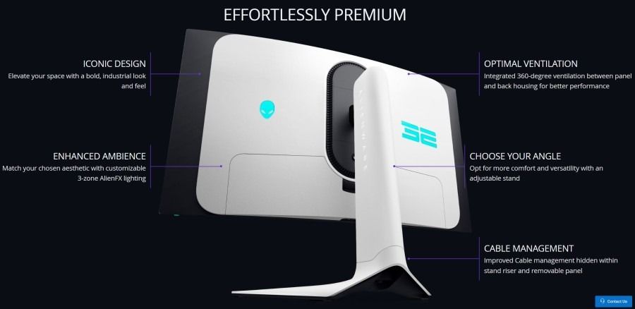 DELL ALIENWARE AW3225QF GAMING MONITOR 32" ULTRA HD 4K QD-OLED 240HZ ...