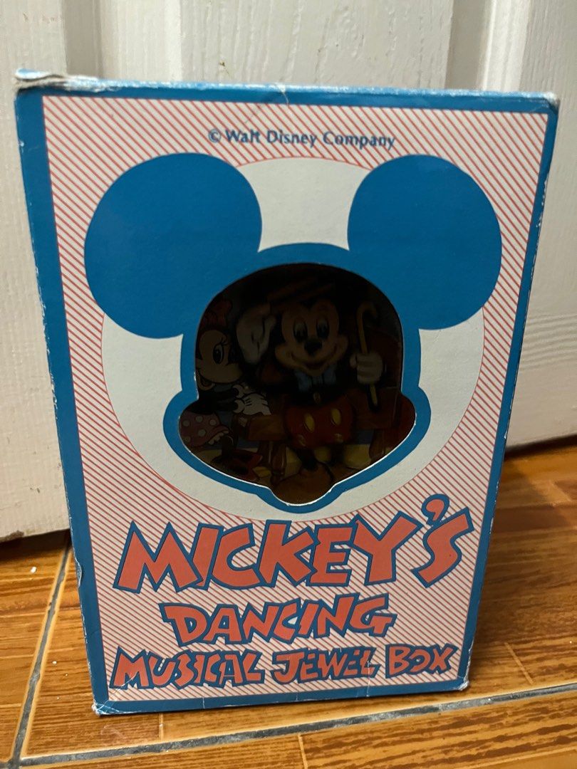 DISNEY MICKEY & MINNIE Music Box with Dancing Mickey VINTAGE, Hobbies ...