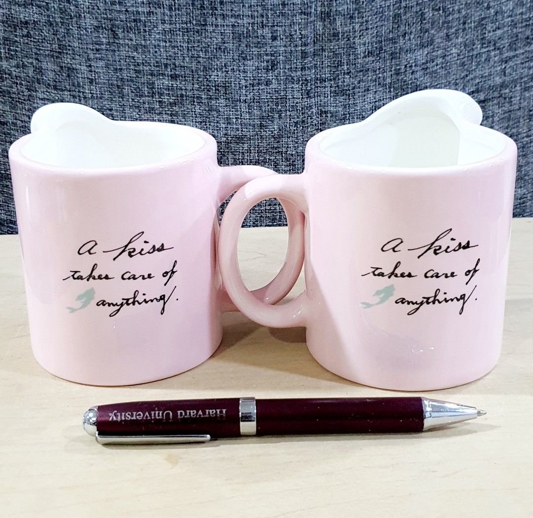 Disney "The Little Mermaid" Ariel & Prince Eric Kiss Pair Mug - Sun Co ...