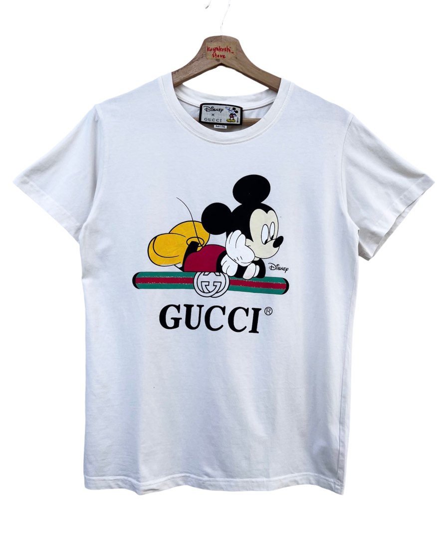 Disney x Gucci, Men's Fashion, Tops & Sets, Tshirts & Polo Shirts on Carousell