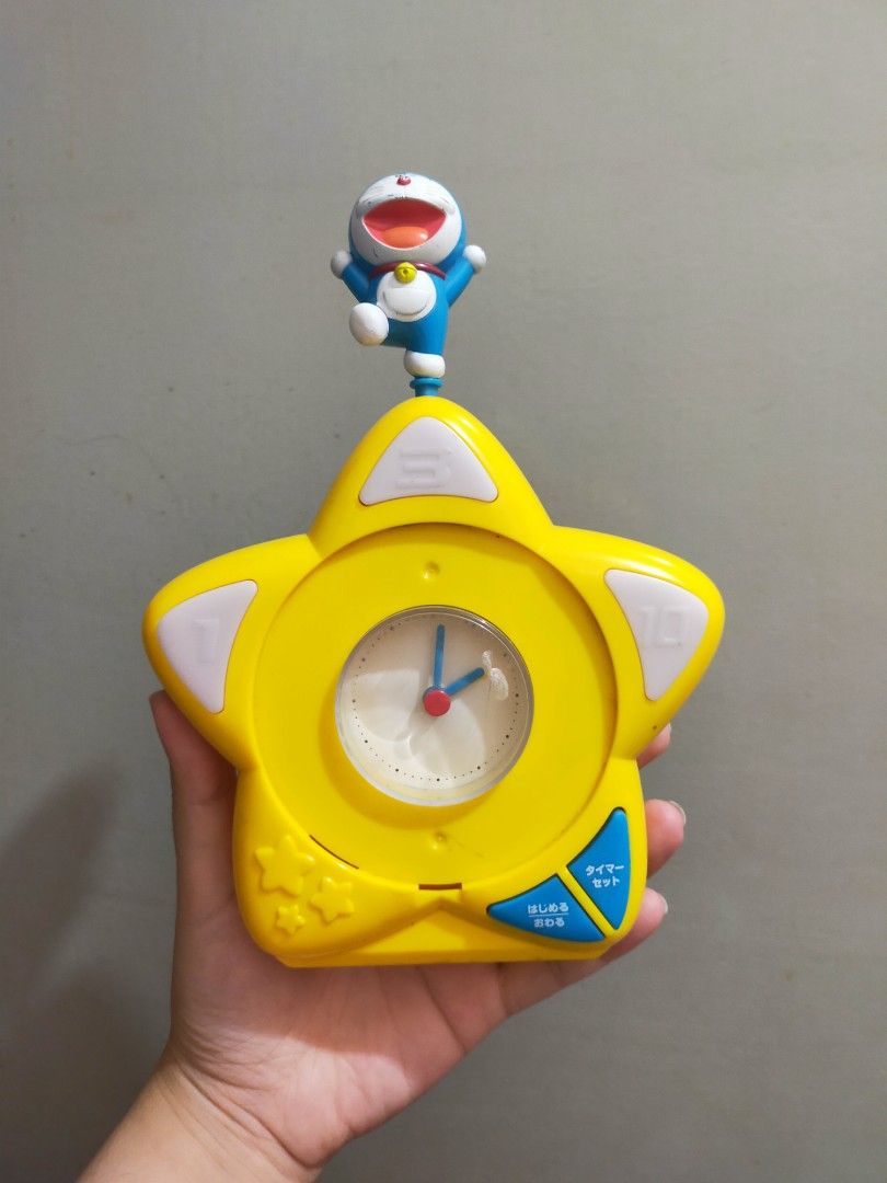 Doraemon Japanese Alarm Clock, Hobbies & Toys, Toys & Games on Carousell