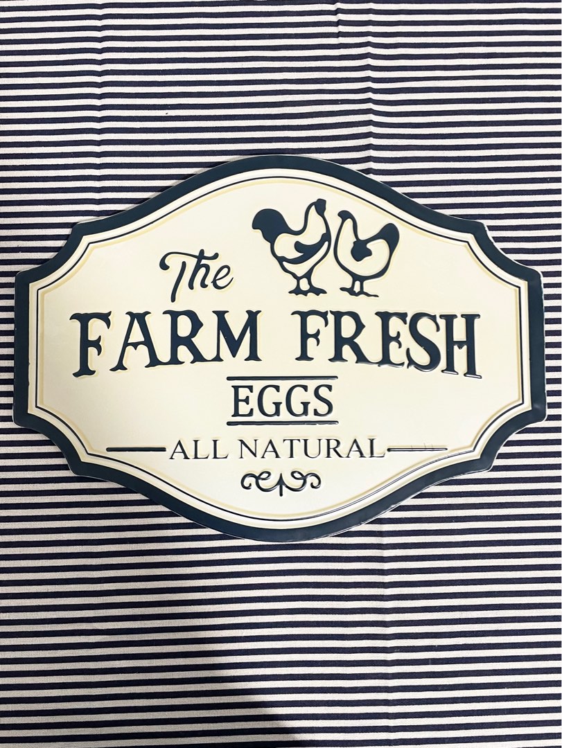 Farm fresh kitchen signage plaque, Furniture & Home Living, Home Decor ...