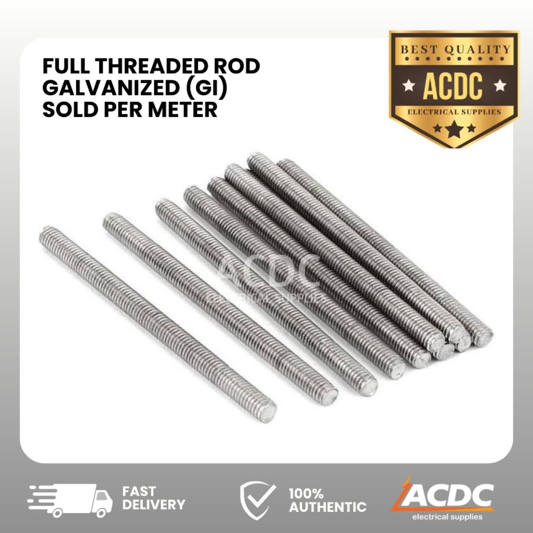 Full Threaded Rod | Galvanized (GI), Commercial & Industrial ...