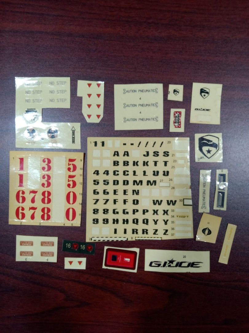 GI JOE DECALS HASBRO CLASSIFIED SUPER7, Hobbies & Toys, Toys & Games on ...