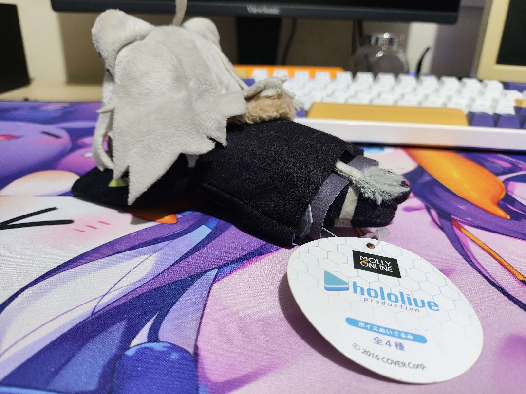 Hololive x Molly Fantasy Voice Plush Shishiro Botan, Hobbies & Toys ...