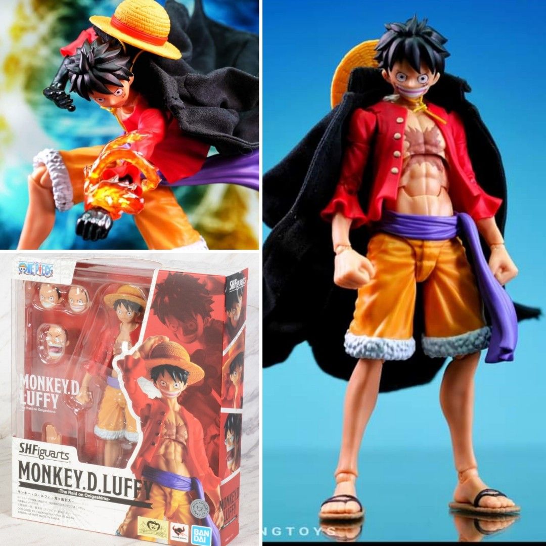 *in stock* SH Figuarts Luffy SHF Onigashima Custom Accessories bundle ...