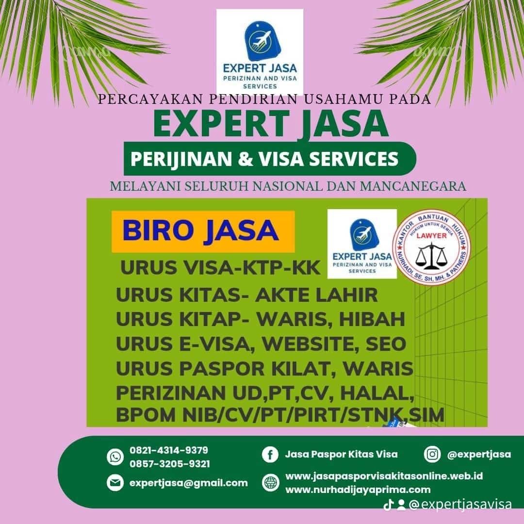 Izin Edar Sertifikat Produk UMKM NIB PIRT HALAL BPOM ISO VISA KITAS ...