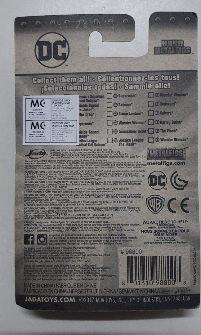 Jada Toys Nano Metalfigs Batman ~ Classic TV Series Batman, Hobbies ...