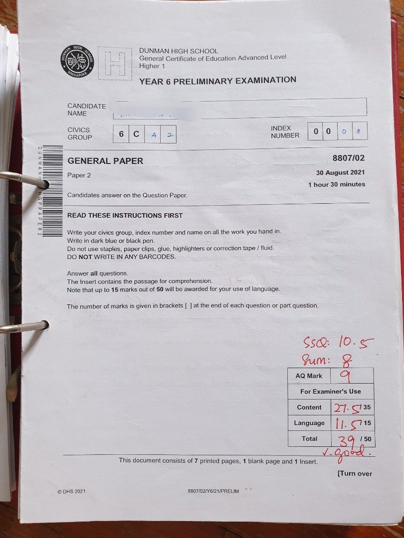 JC General Paper exam/practice papers, Everything Else on Carousell