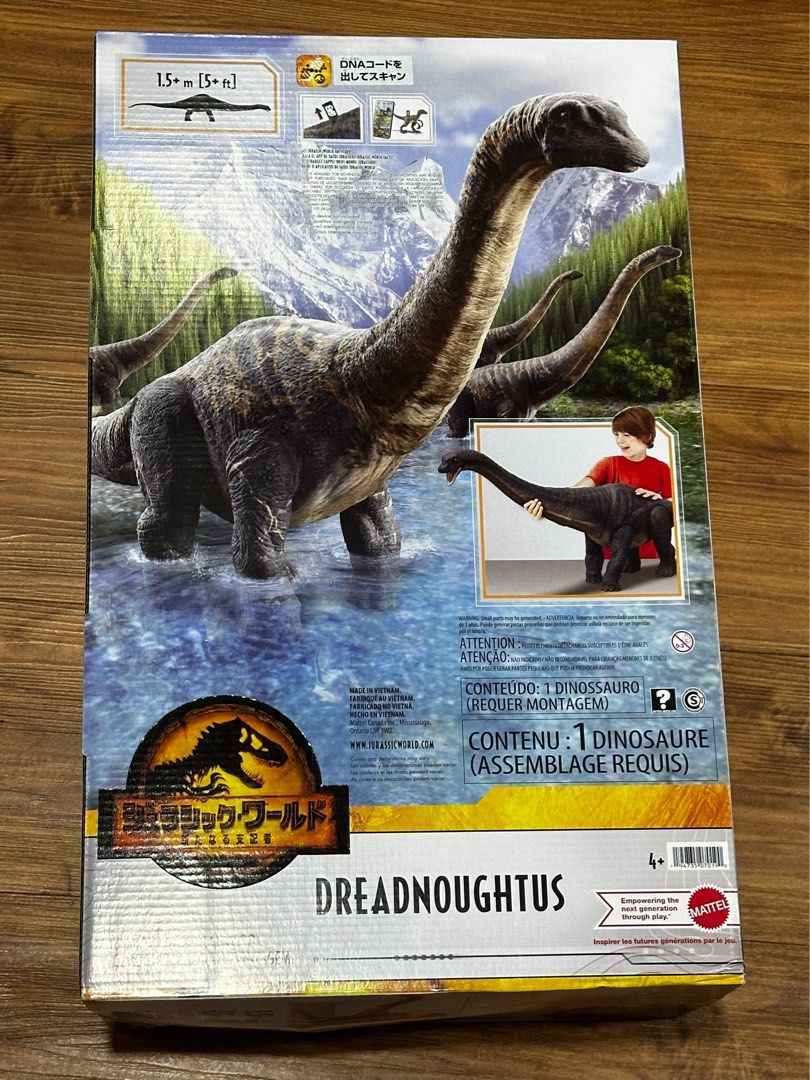 Jurassic World Dominion Dreadnoughtus 5" Feet Long Dinosaur Jurassic ...