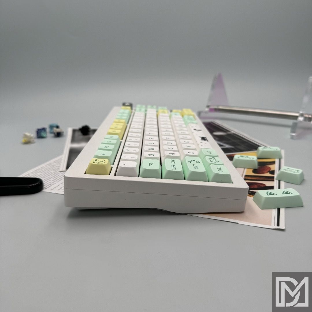 Bongo Cat Keycap PBT Dye Sub XDA Cute Black Cat Meme Keycaps 130pcs Fit ...