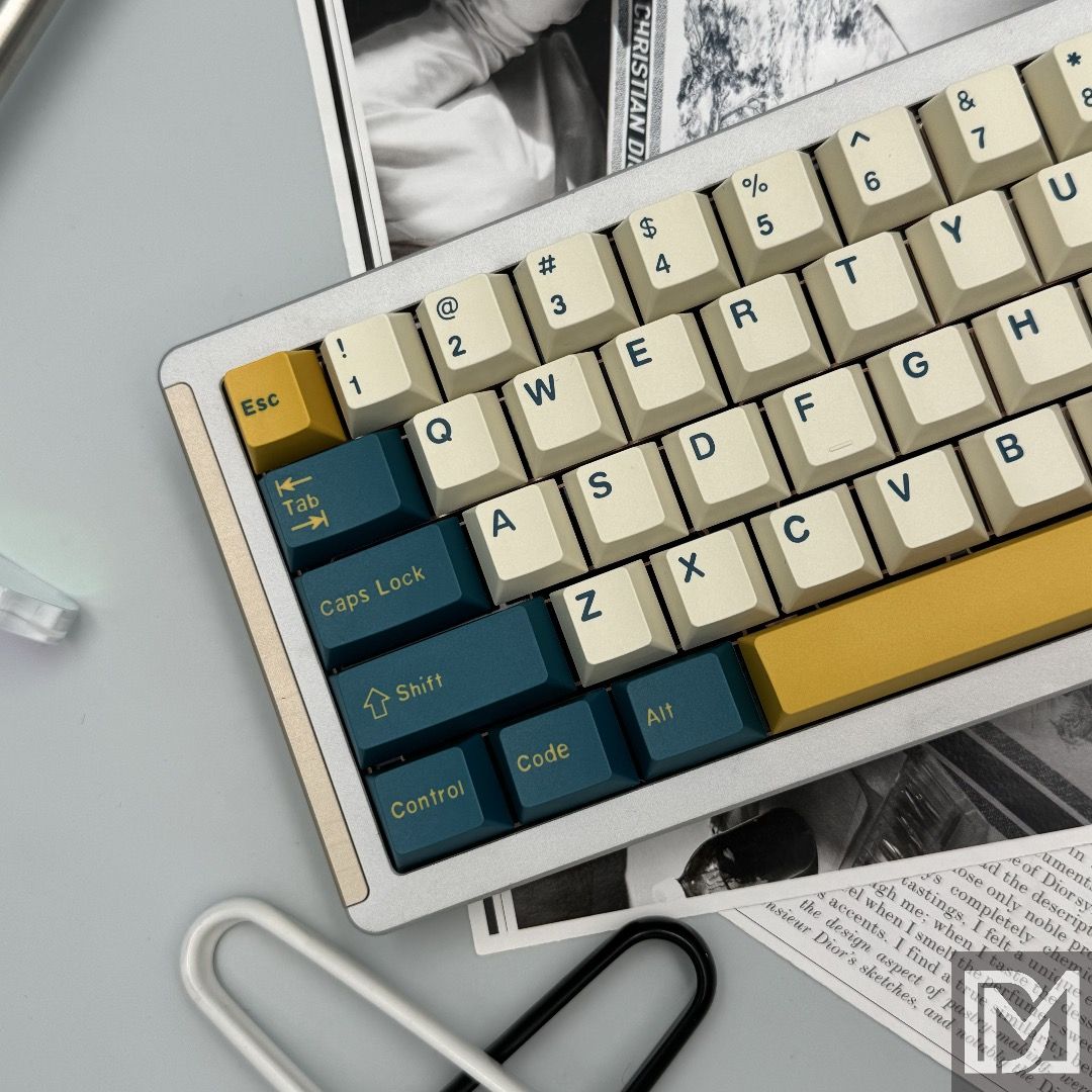 Merlin Keycap PBT Double Shot Cherry Beige Yellow Keycaps 170pcs Fit ...