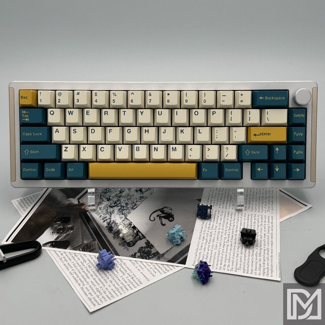 Merlin Keycap PBT Double Shot Cherry Beige Yellow Keycaps 170pcs Fit ...