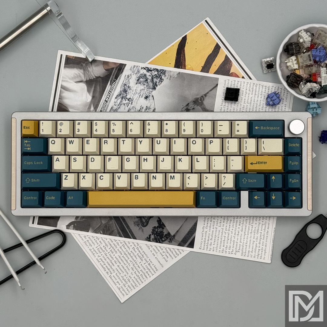 Merlin Keycap PBT Double Shot Cherry Beige Yellow Keycaps 170pcs Fit ...