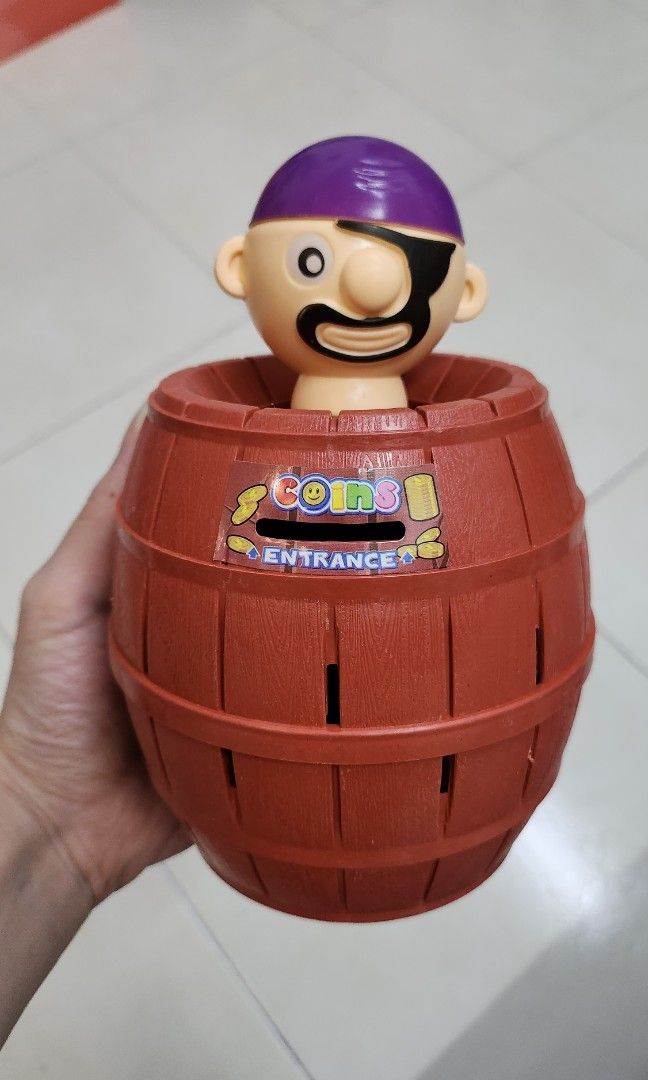 Lucky stab game with pirate in barrel, Hobbies & Toys, Toys & Games on ...