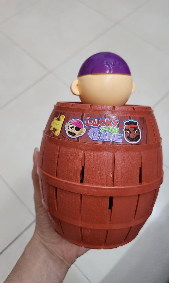 Lucky stab game with pirate in barrel, Hobbies & Toys, Toys & Games on ...
