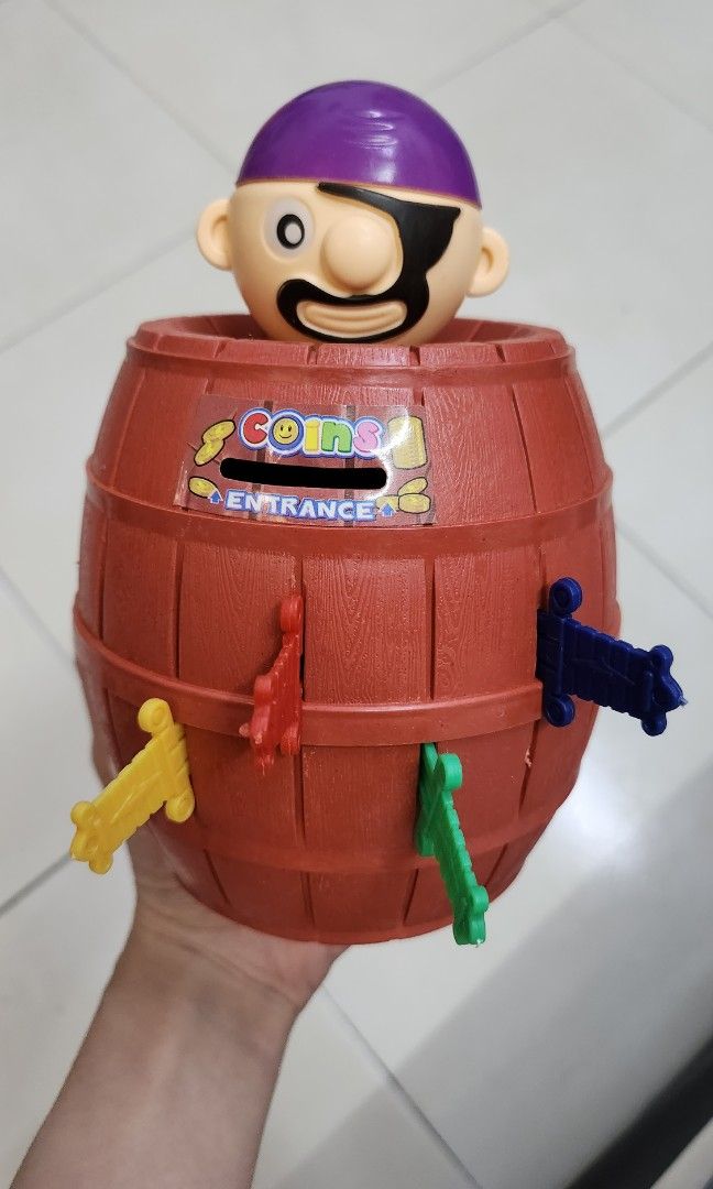 Lucky stab game with pirate in barrel, Hobbies & Toys, Toys & Games on ...