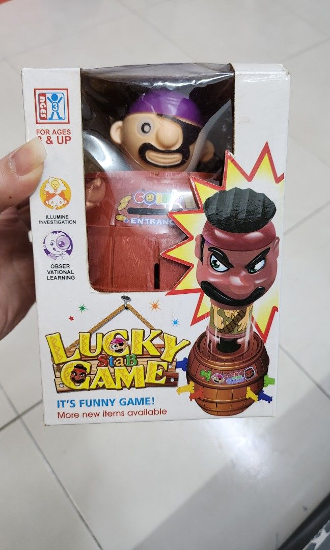 Lucky stab game with pirate in barrel, Hobbies & Toys, Toys & Games on ...