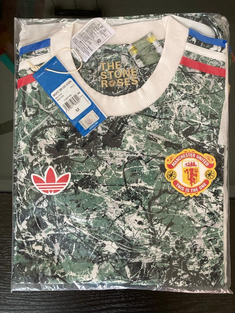 Manchester United Stone Roses Jersey, Men's Fashion, Activewear on ...