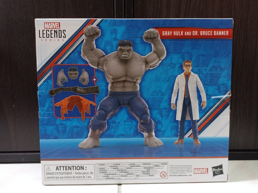 Marvel legends avengers beyond earth's mightiest gray hulk and dr bruce ...