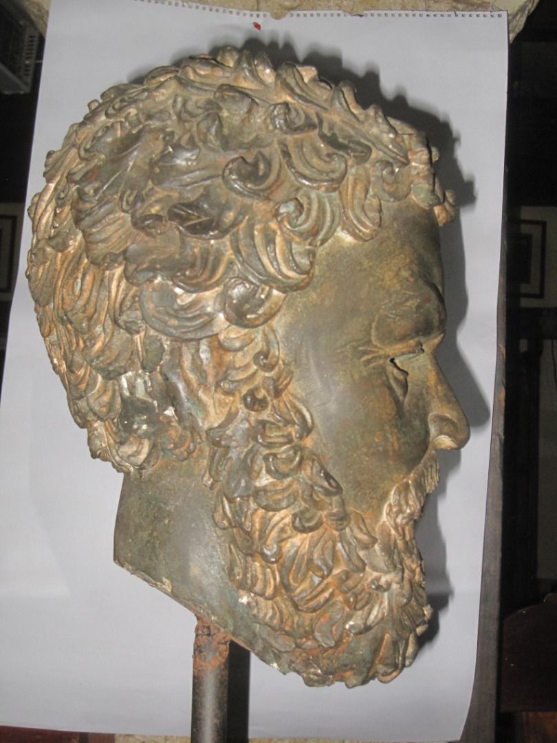 Mid Century Greek Life-Size Bronze Head of Socrates, Hobbies & Toys ...