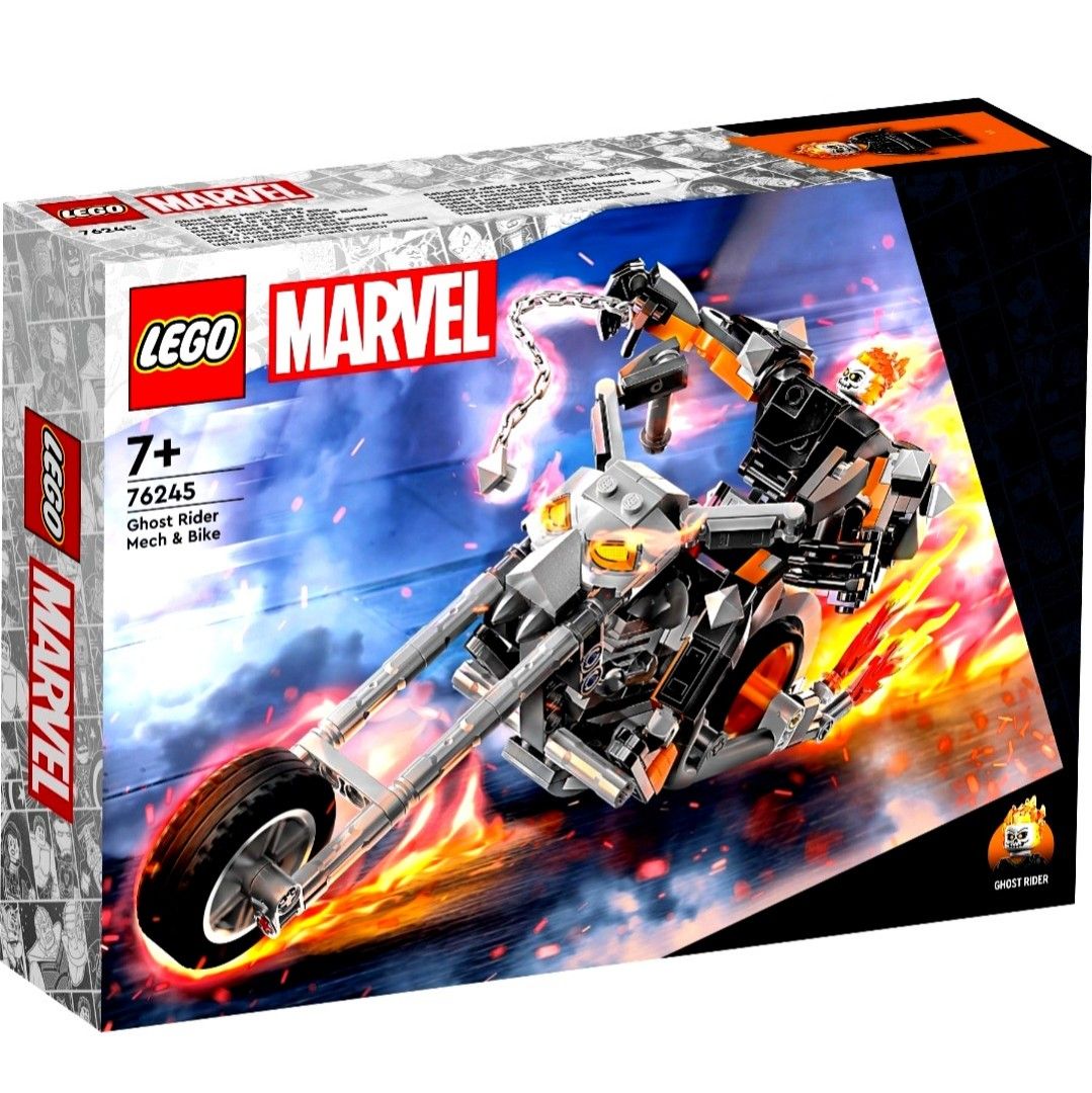 MISB Lego Marvel Super Heroes 76245 Ghost Rider Mech & Bike Motorcycle ...