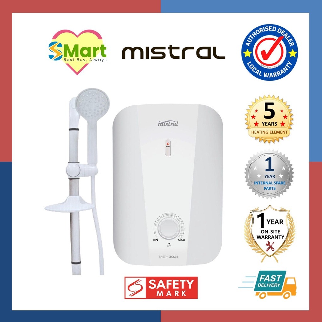 Mistral Instant Shower Heater [MSH303i], TV & Home Appliances, Water ...