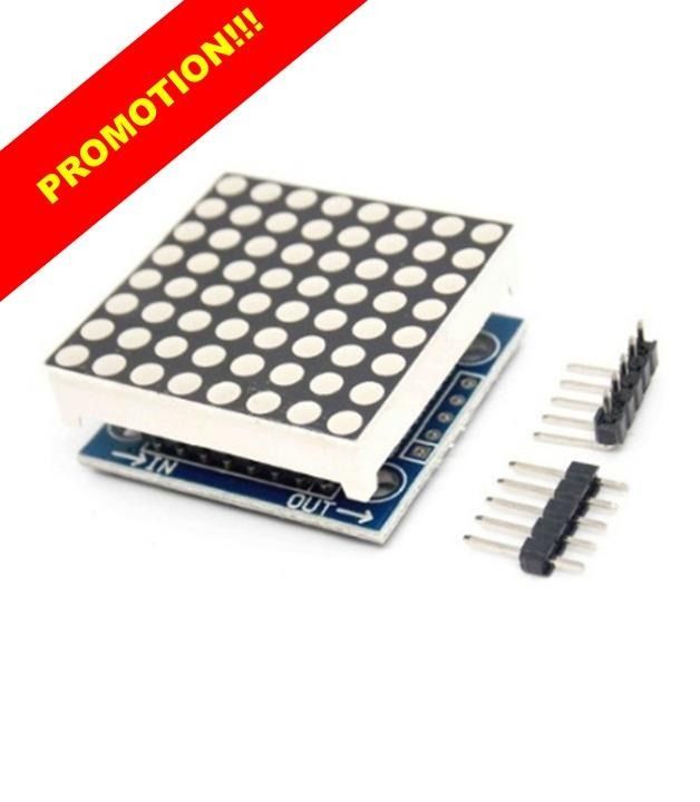 NEW MAX7219 DOT MATRIX MODULE 8x8 SENSOR MODULE ARDUINO RASPBERRY PI ...
