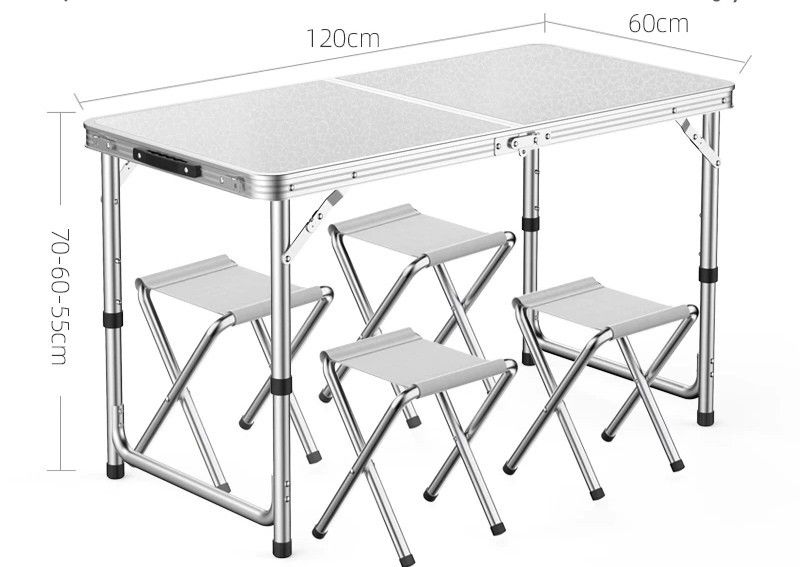 2x4 Meja kaki besar Aluminium berlipat foldable table feet, Furniture ...
