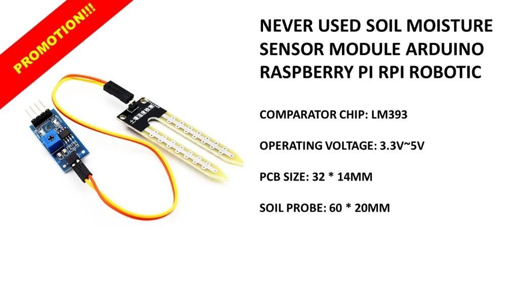 NEW SOIL MOISTURE SENSOR MODULE ARDUINO RASPBERRY PI RPI ROBOTIC, TV & Home Appliances ...