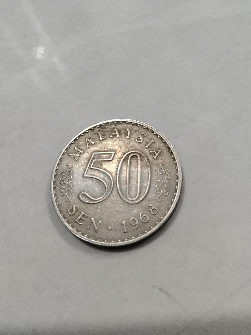 Old Coin / Duit Syiling Lama 50 sen (Tahun 1968), Hobbies & Toys, Collectibles & Memorabilia ...