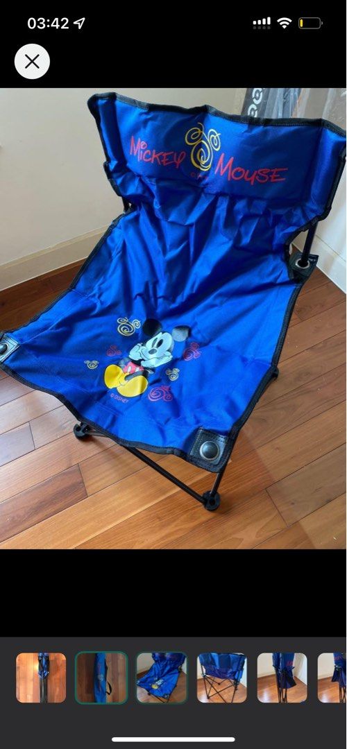 露營椅 戶外椅 野餐 outdoor camping chair Mickey Mouse Disney camping chair ...