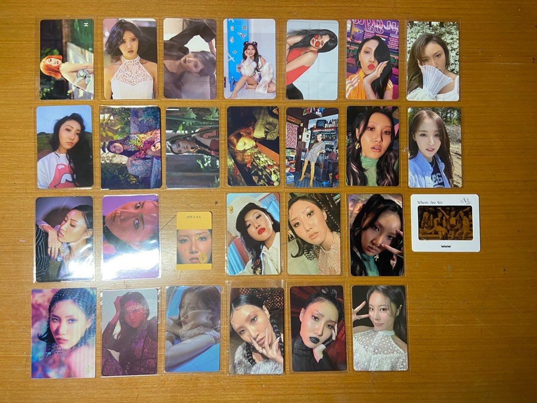 PC PHOTOCARD OFFICIAL MAMAMOO album hwasa solar moonbyul wheein all era, K-Wave di Carousell