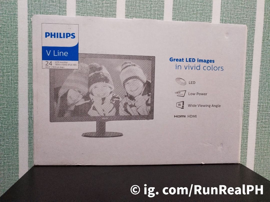 Philips 243V5Q 24" Full HD Monitor, Computers & Tech, Parts ...