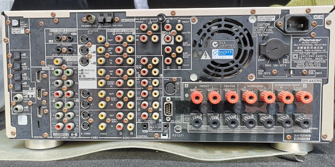 Pioneer multi channels AV receiver, VSX-AX2AV, Audio, Soundbars ...