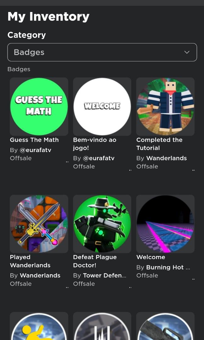 Roblox acc, 電子遊戲, 電子遊戲, 其他 - Carousell