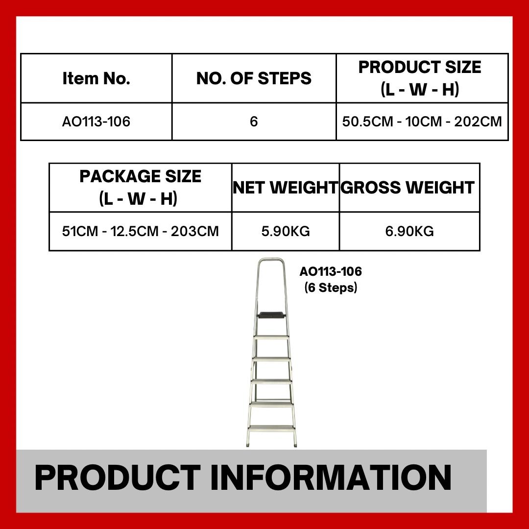 Rover Aluminum Utility Ladder, Furniture & Home Living, Home ...