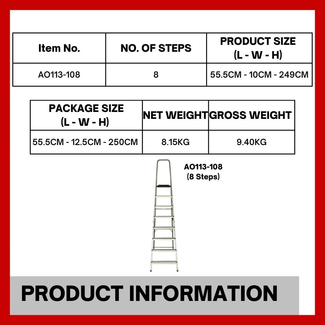 Rover Aluminum Utility Ladder, Furniture & Home Living, Home ...