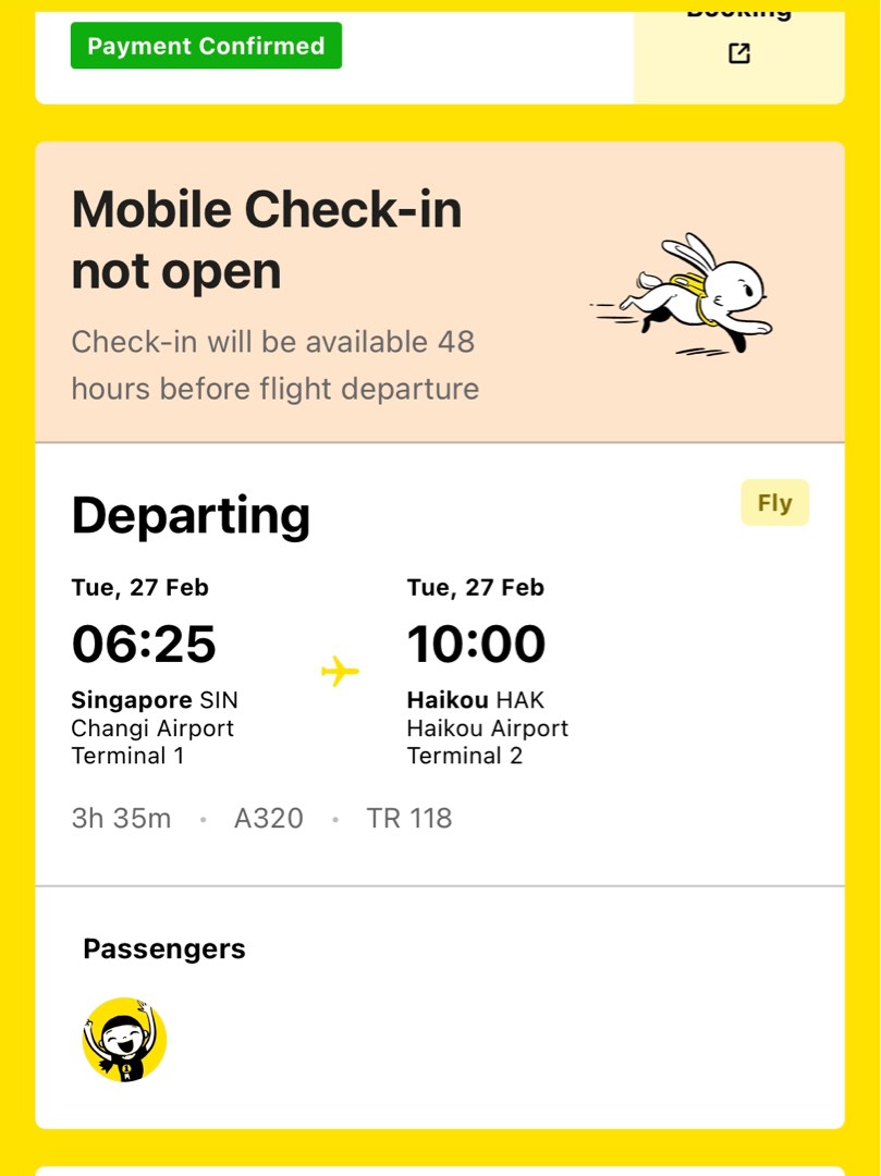 Scoot ticket Sin to Haikou, Tickets & Vouchers, Flights & Overseas ...