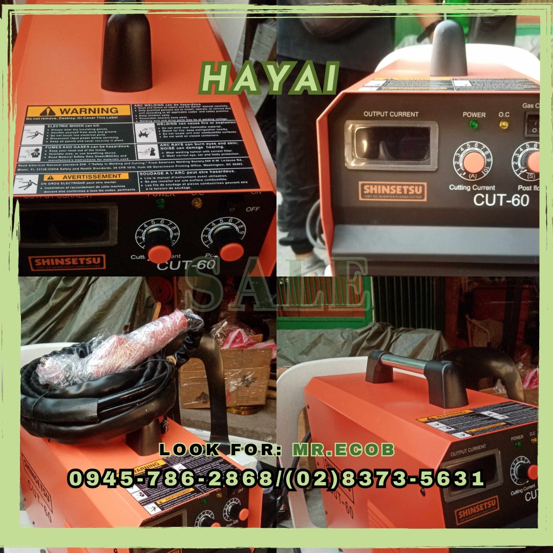 Shinsetsu Plasma Cutter Inverter DC, Commercial & Industrial ...