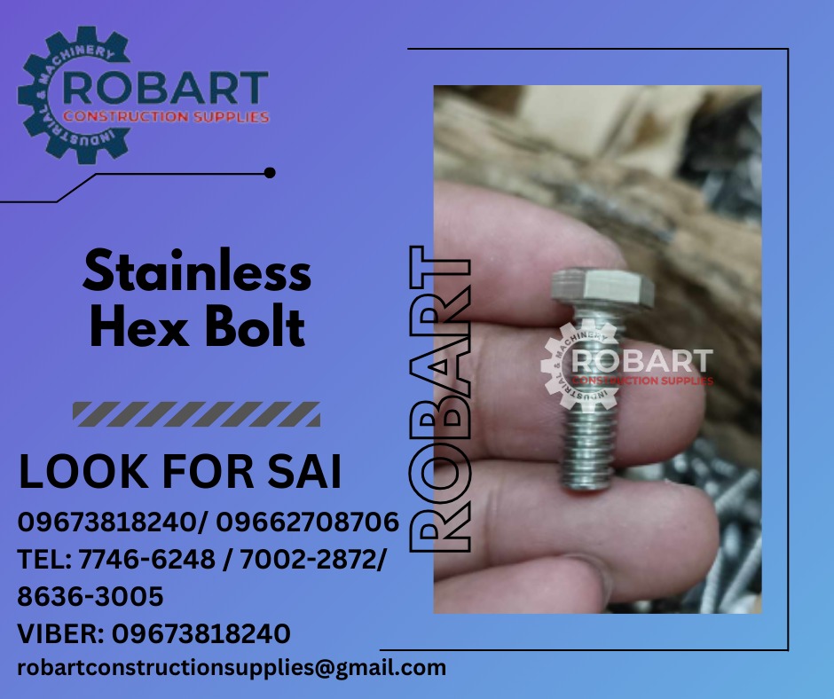 Stainless Hex Bolt, Commercial & Industrial, Construction Tools ...