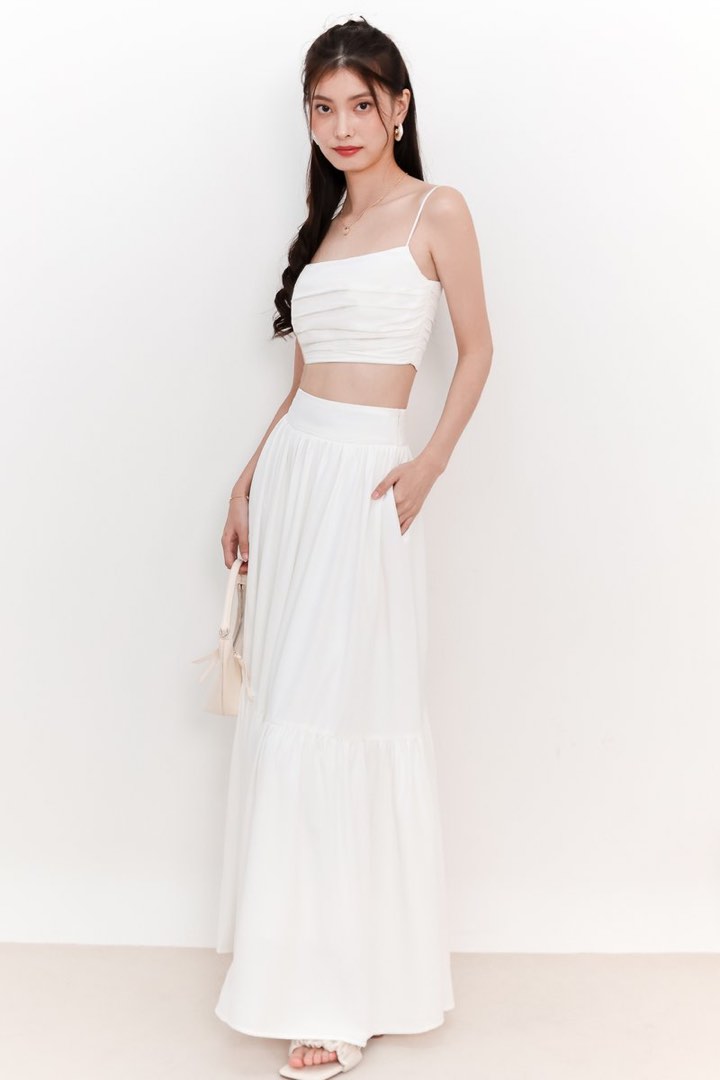 TSS Tilly Tiered Co-Ord Set in White The Style Soiree, Women's Fashion ...