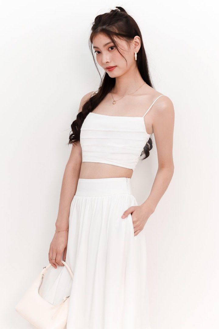 TSS Tilly Tiered Co-Ord Set in White The Style Soiree, Women's Fashion ...