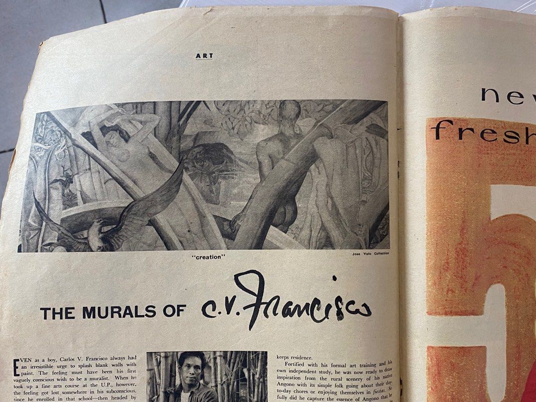 VINTAGE MAGAZINE Jan 1959 Issue WORKS OF National Artist Carlos Modesto ...