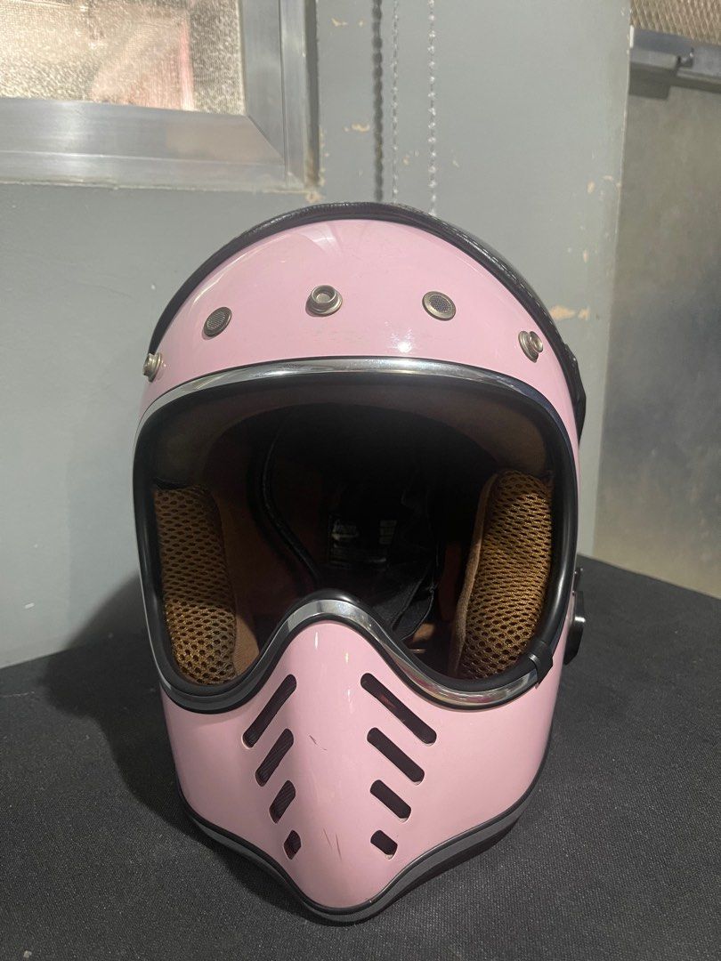 VRM 1976 Tracker Premium Sakura Pink Fullface Helmet, Motorbikes ...