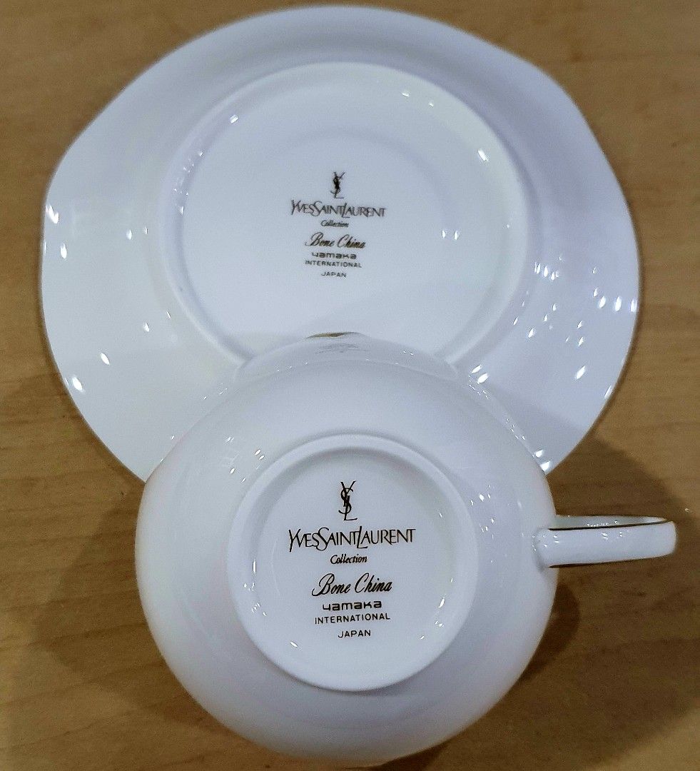 YSL Bone China Yamaka Cup and Saucer duo, Furniture & Home Living ...