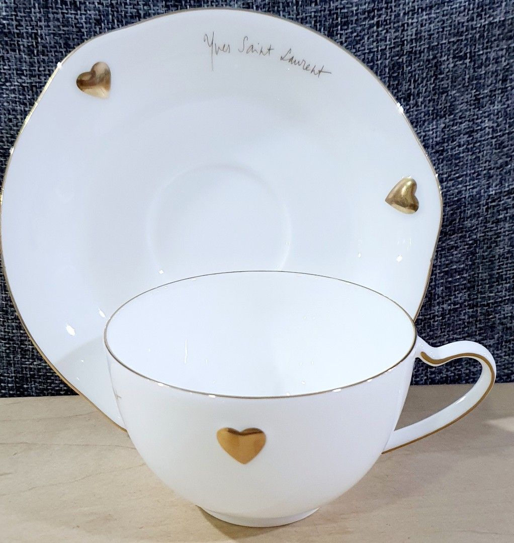 YSL Bone China Yamaka Cup and Saucer duo, Furniture & Home Living ...